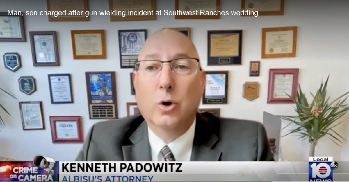SOUTHWEST RANCHES NURSERY OWNER POINTS GUN AT WEDDING GUESTS, FACES ...